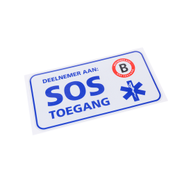 SOS Toegang sticker